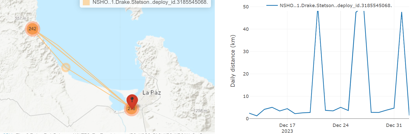 Waterfowl Movement Report - 50 Ducks